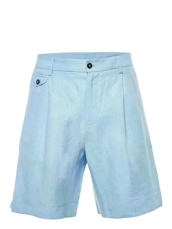 Dolce & Gabbana Linen Shorts - Blue