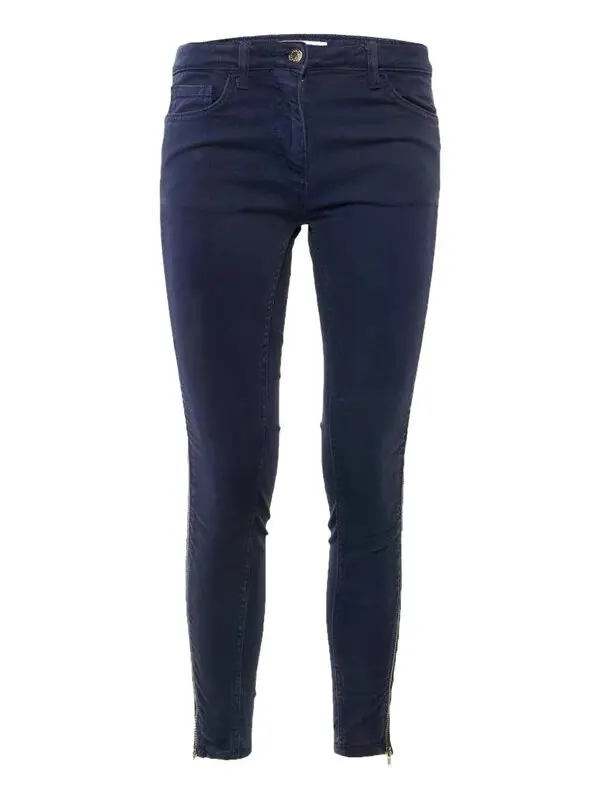 Sandro Zip-detail Skinny-fit Jeans - Blue