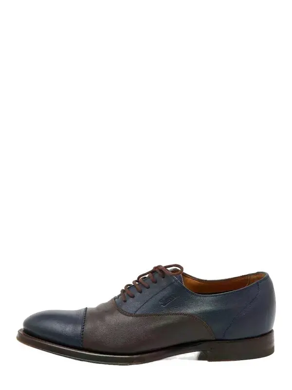 Gucci Panelled Lace-up Oxford Shoes - Blue