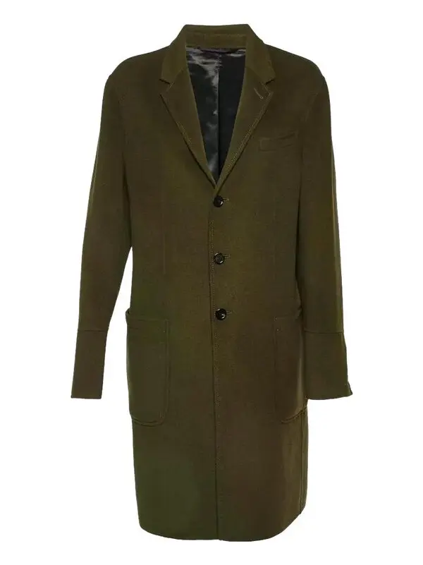 JOSEPH Bentley Double Wool Coat - Green