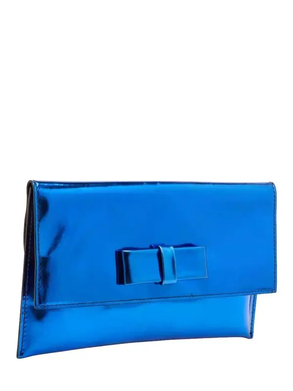 Marni Bow Flap Clutch Bag - Blue