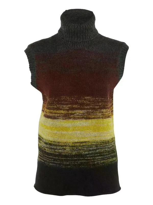 Bottega Veneta Striped Turtleneck Sweater - Grey
