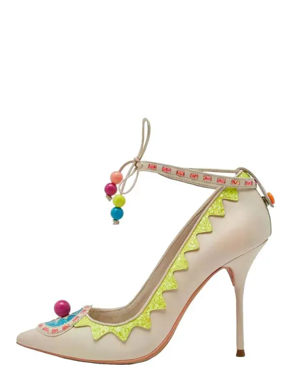 SOPHIA WEBSTER Remmie Ankle Tie Pumps - Neutrals