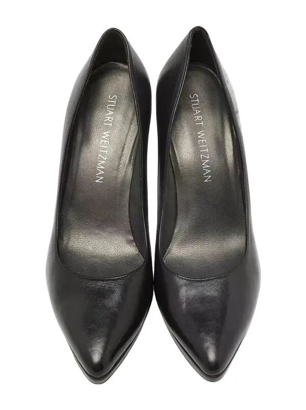 STUART WEITZMAN Leather Platform Pumps - Black
