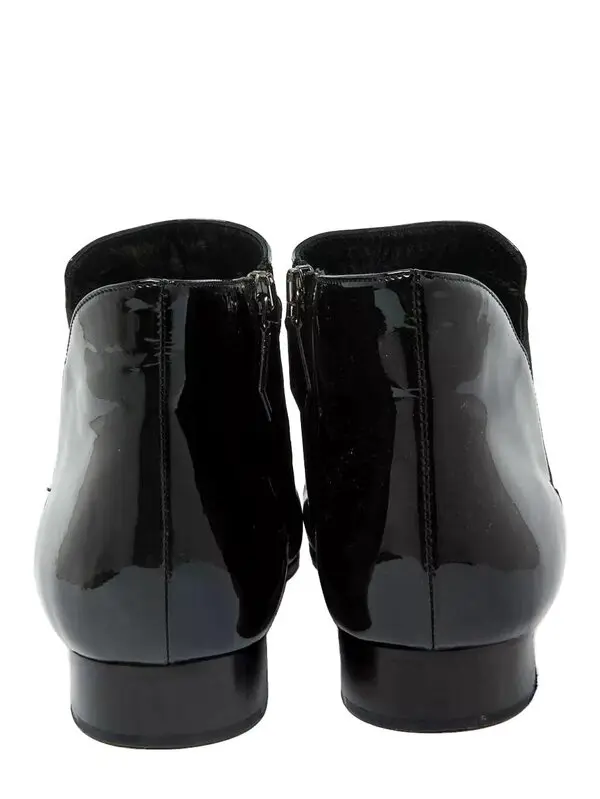 Miu Miu Almond-toe Leather Chelsea Boots - Black