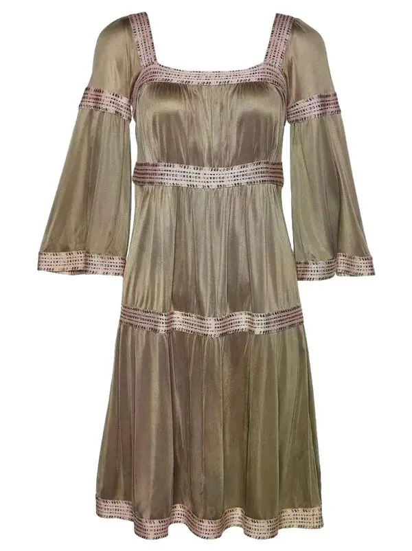 Missoni Tiered Midi Dress - Brown