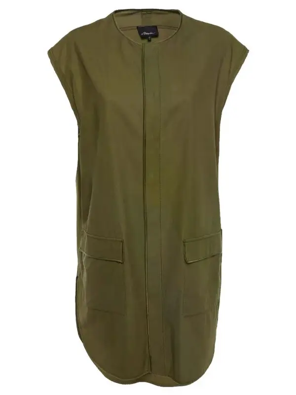 3.1 Phillip Lim Crew Neck Tunic Mini Dress - Green