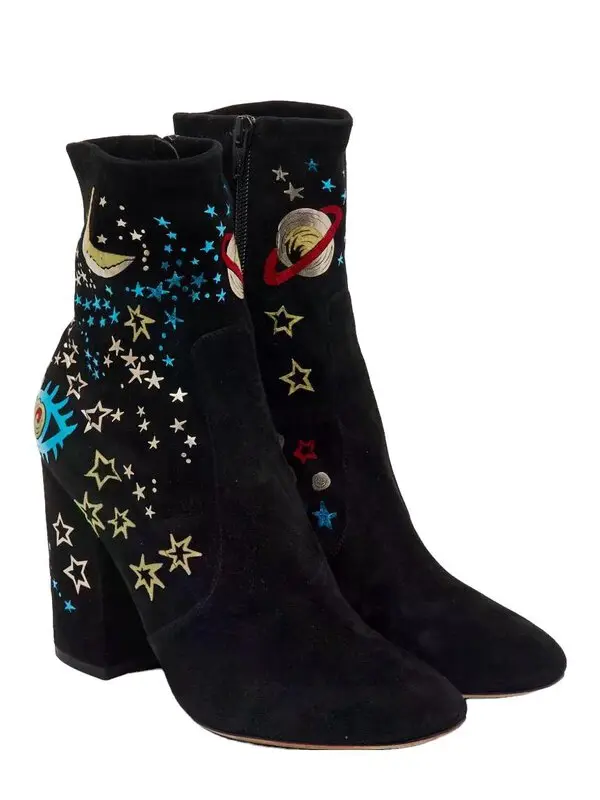 Valentino Garavani Astro Suede Ankle Boots - Black