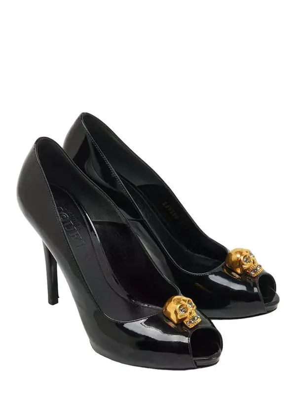 Alexander McQueen Embellished Heeled Pumps - Black