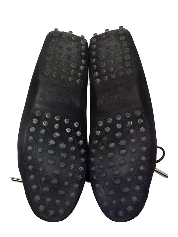 TOD'S Suede Gommino Loafers - Black