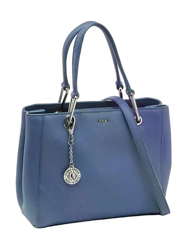 Dkny Julius Medium Leather Tote Bag - Blue