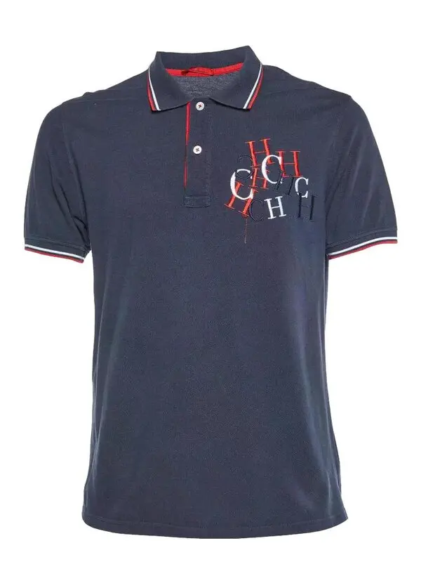 Carolina Herrera Logo-embroidered Polo Shirt - Blue
