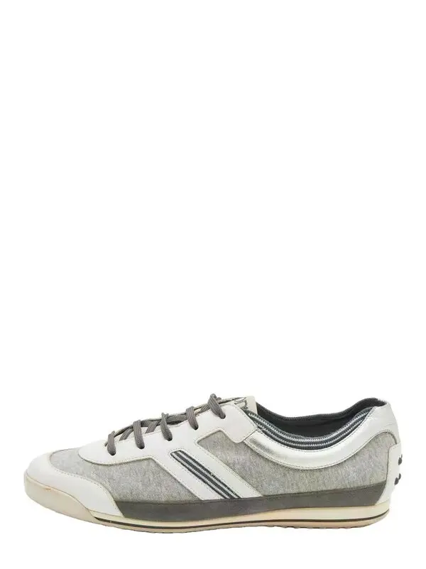 TOD'S Leather-trim Sneakers - Grey