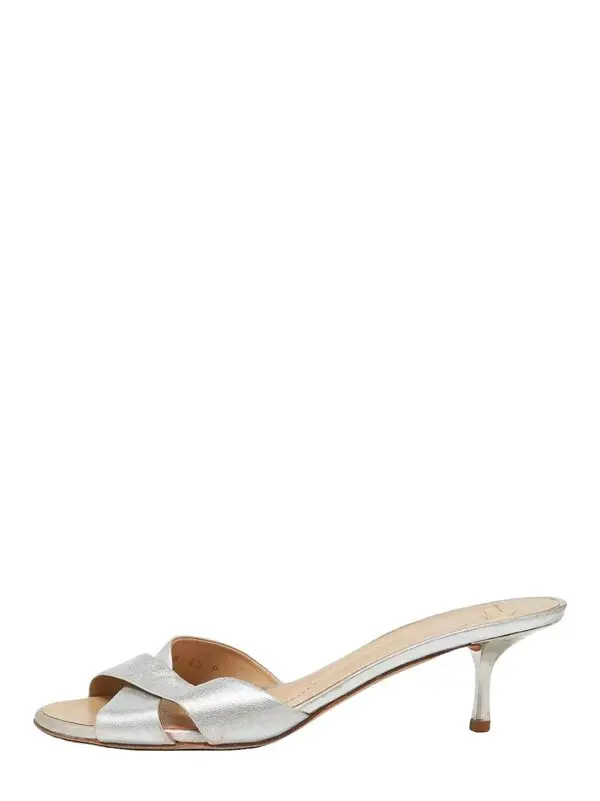 GIUSEPPE ZANOTTI Crossover-strap Slide Sandals - Silver
