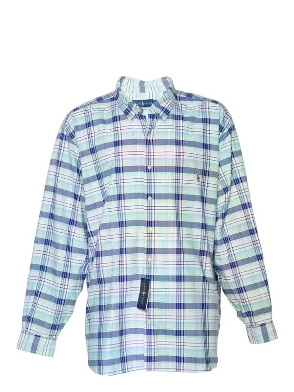 Polo Ralph Lauren Checkered Button-front Shirt - Blue