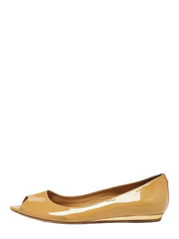 Tory Burch Peep-toe Ballet Flats - Neutrals