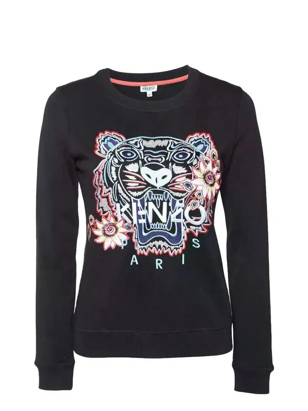 Kenzo Tiger Embroidered Sweatshirt - Black