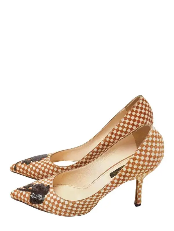 LOUIS VUITTON Damier Calf Hair Pumps - Neutrals