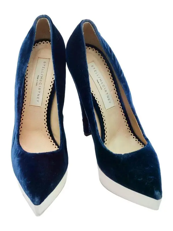 Stella McCartney Pointed-toe Platform Pumps - Blue