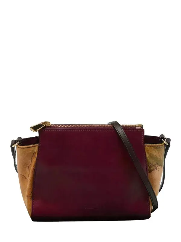 ALVIERO MARTINI 1° CLASSE Geo Print Crossbody Bag - Red