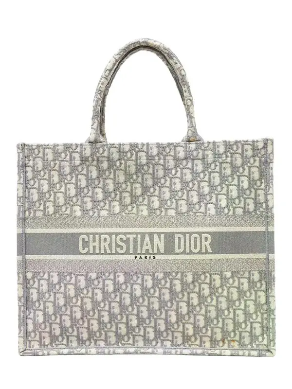 Dior Oblique Book Tote Bag - Neutrals