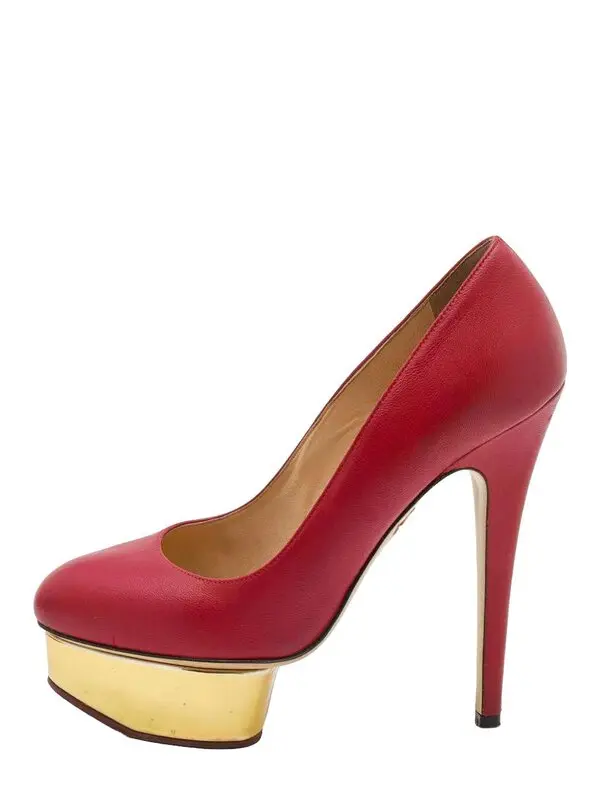 CHARLOTTE OLYMPIA Dolly Platform Pumps - Red