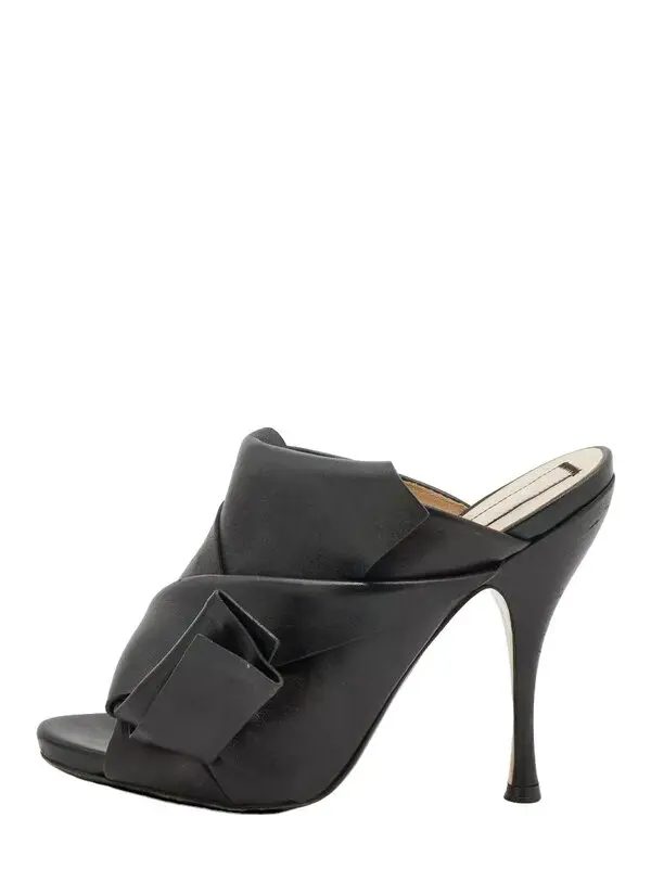 N°21 Ronny Pleated Sandals - Black