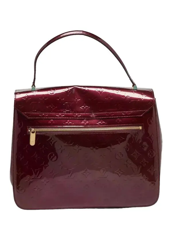 LOUIS VUITTON Monogram Vernis Leather Tote Bag - Red