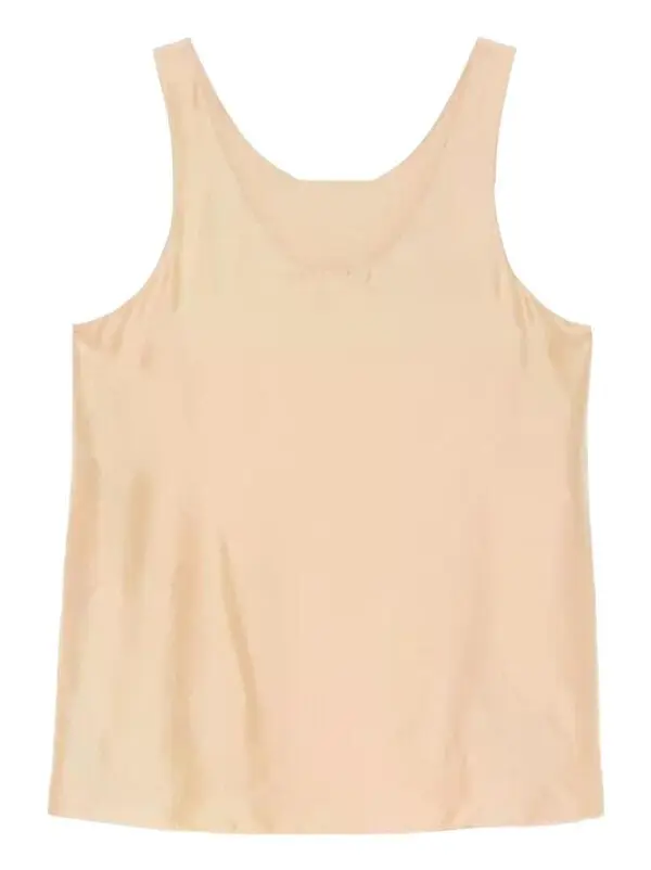 Alberta Ferretti Scoop Neck Tank Top - Neutrals