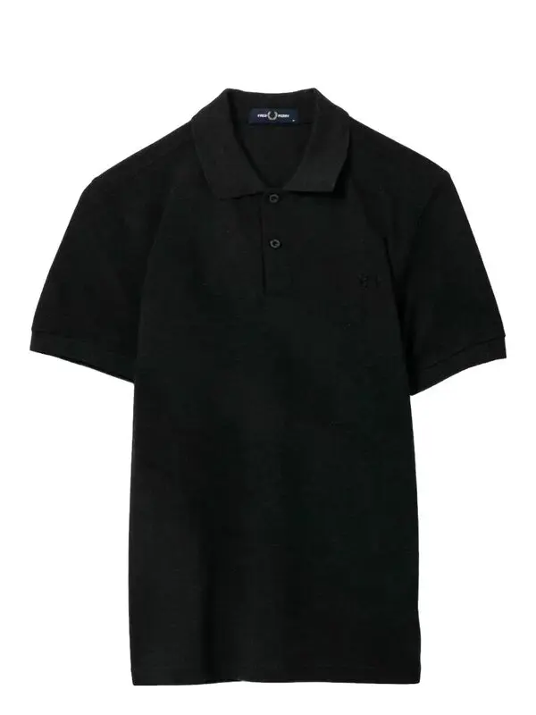 Fred Perry Logo-embroidered Polo Shirt - Grey