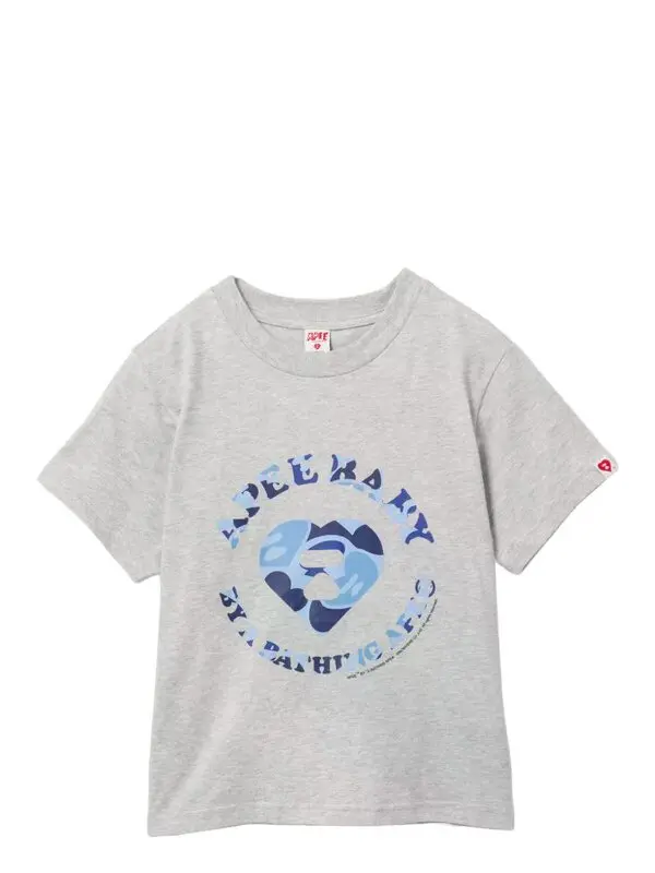 AAPE BY *A BATHING APE Apee™ A Bathing Ape® Camo Heart Graphic T-shirt - Grey