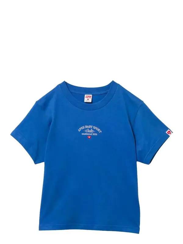 AAPE BY *A BATHING APE Logo Embroidered T-shirt - Blue