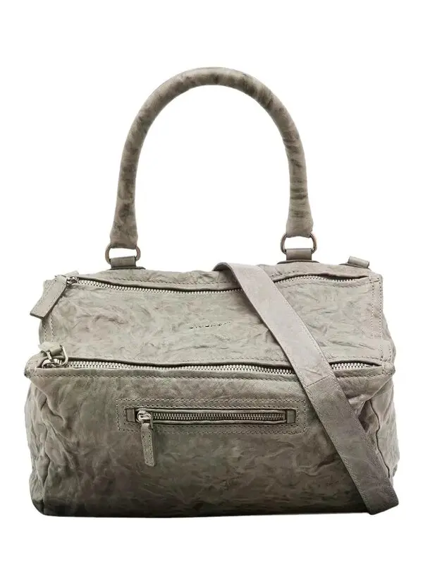 Givenchy Pandora Box Leather Handbag - Grey