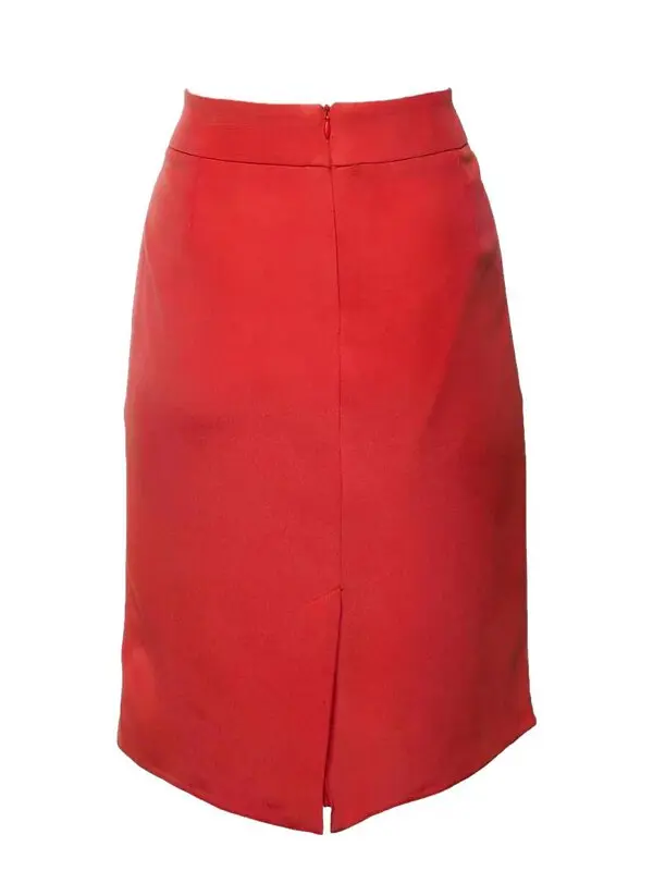ARMANI Crepe Knee-length Skirt - Red