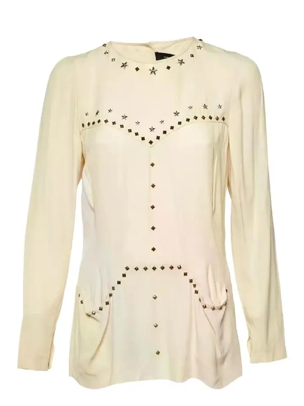 ISABEL MARANT VINTAGE Embellished Blouse - Neutrals