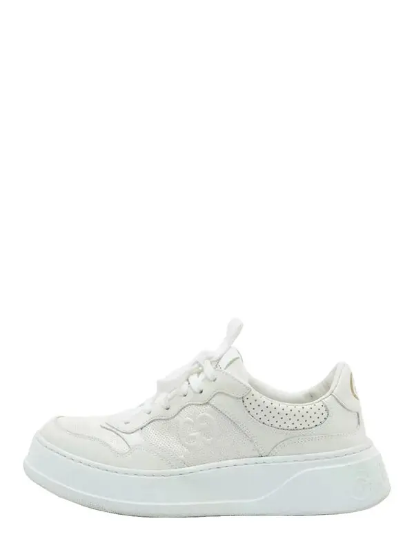 Gucci Jumbo Gg Perforated Sneakers - Neutrals