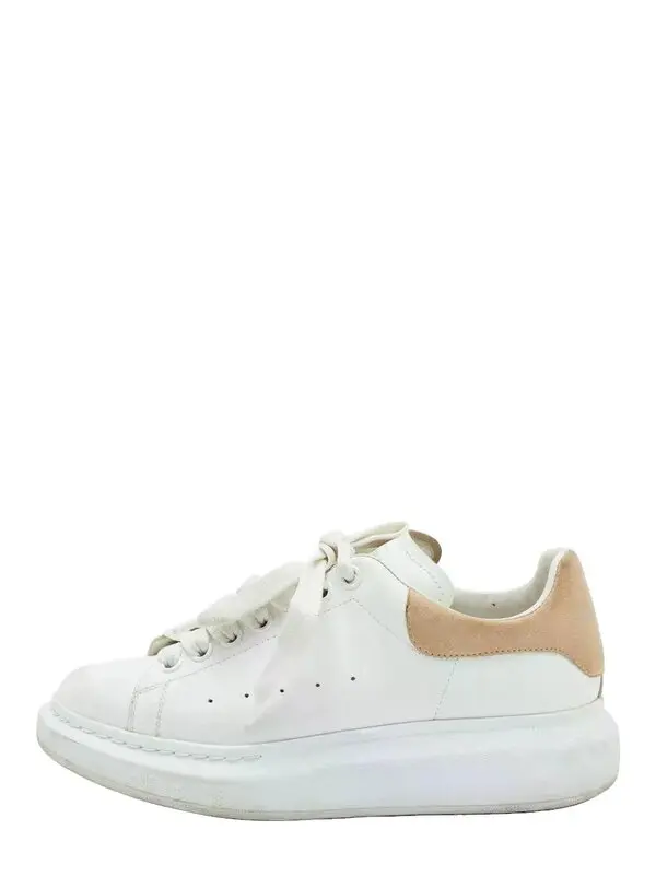 Alexander McQueen Oversized Leather Sneakers - White