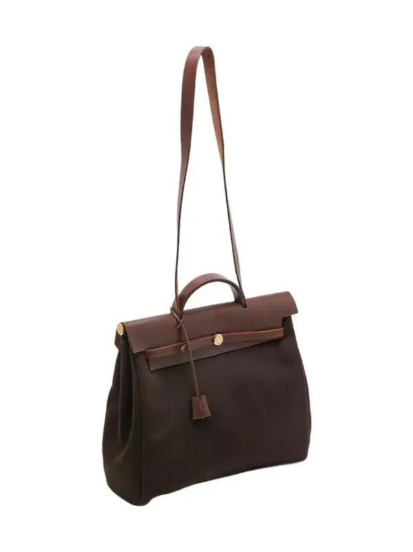 Hermès Herbag Strap Tote Bag - Brown