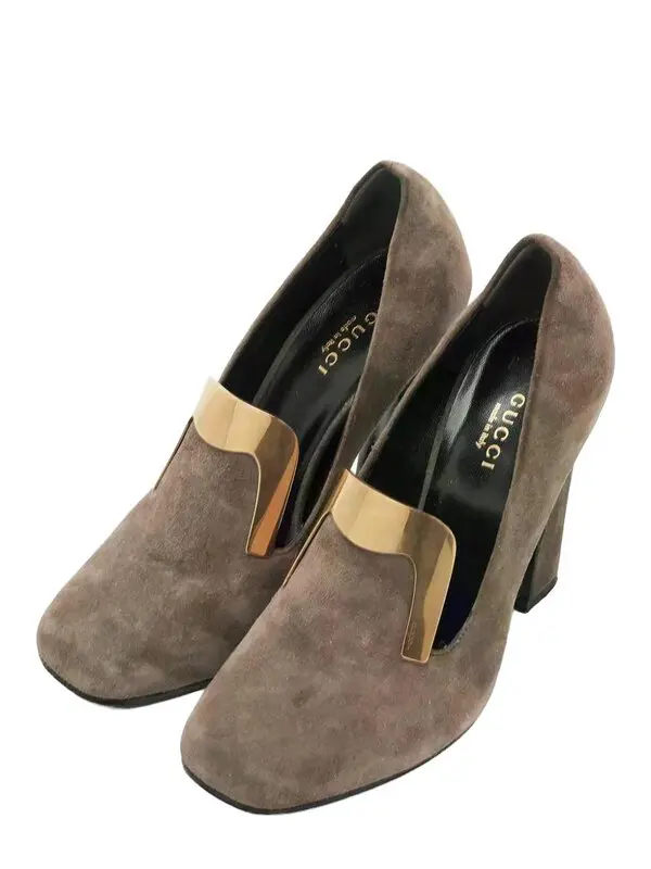 Gucci Block Heel Heeled Pumps - Brown