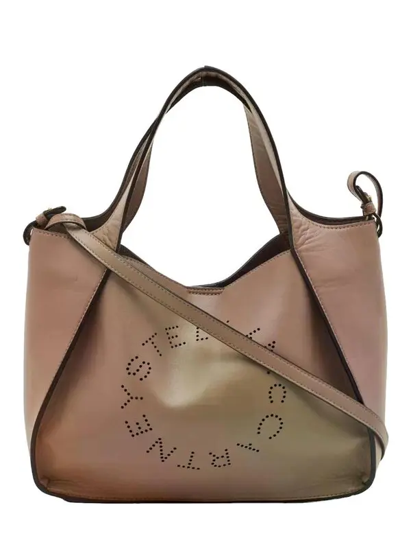 Stella McCartney Perforated Logo Tote Bag - Neutrals