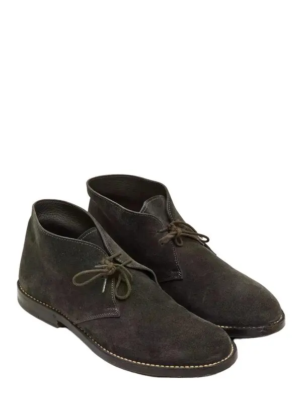 Bottega Veneta Suede Derby Boots - Grey