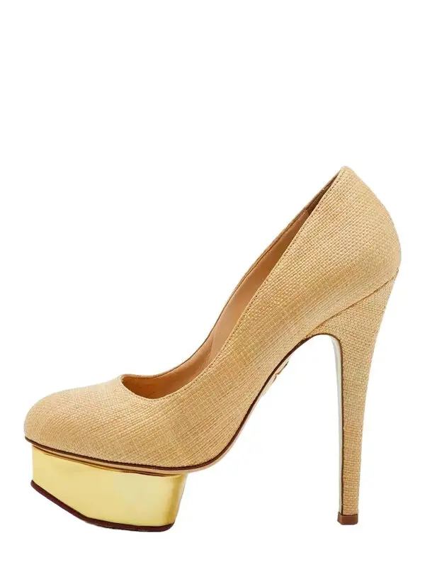 CHARLOTTE OLYMPIA Dolly Platform Pumps - Neutrals