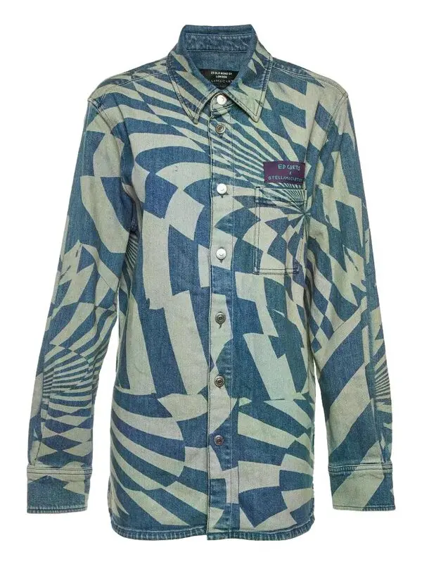 Stella McCartney Psychedelic Print Jacket - Blue