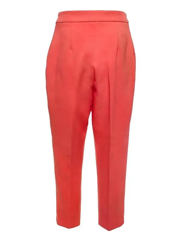Elisabetta Franchi Tape Crepe Trousers - Red