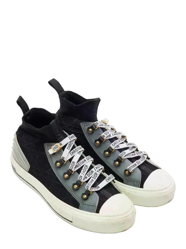 Dior Walk'n' Cannage Technical Fabric Sneakers - Black