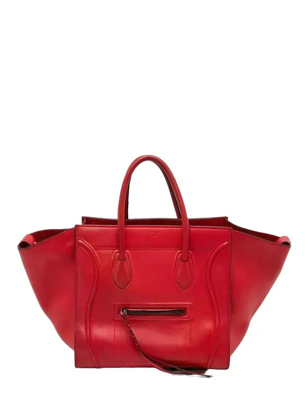 Celine Luggage Phantom Tote Bag - Red
