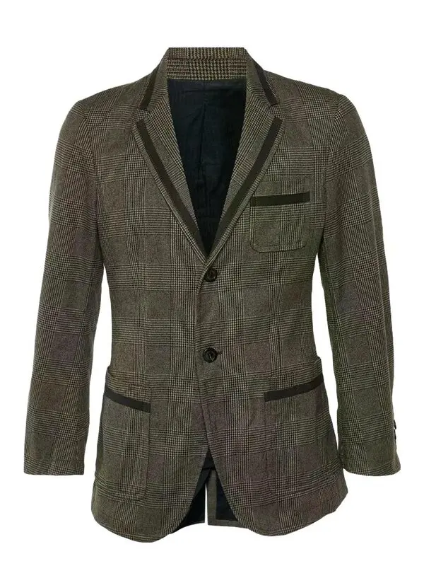 Alexander McQueen Houndstooth-pattern Blazer - Brown