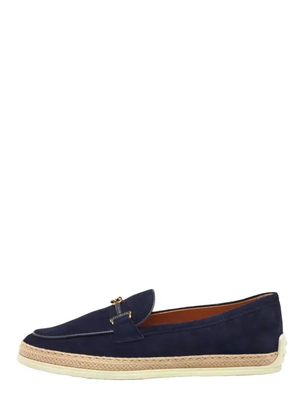 TOD'S Double T Espadrille Loafers - Blue