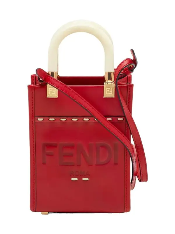 Fendi Mini Sunshine Tote Bag - Red