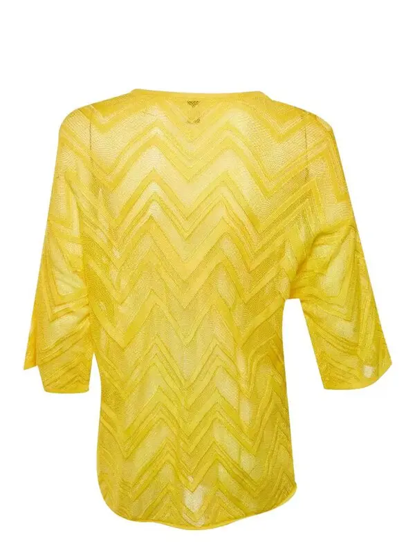 Missoni Chevron Knit Top - Yellow